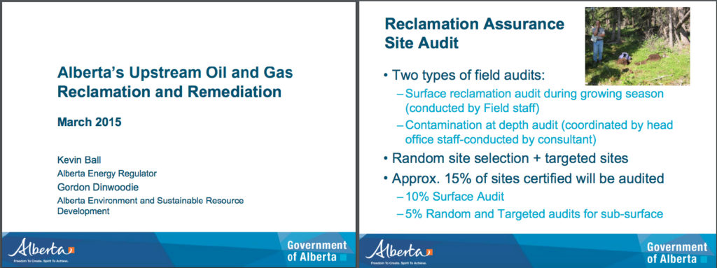 Alberta issues 97% of reclamation certificates without ever visiting ...
