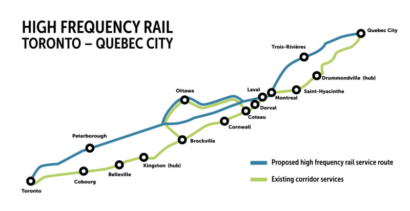 Quebec to Toronto High Frequency Rail project | The Narwhal